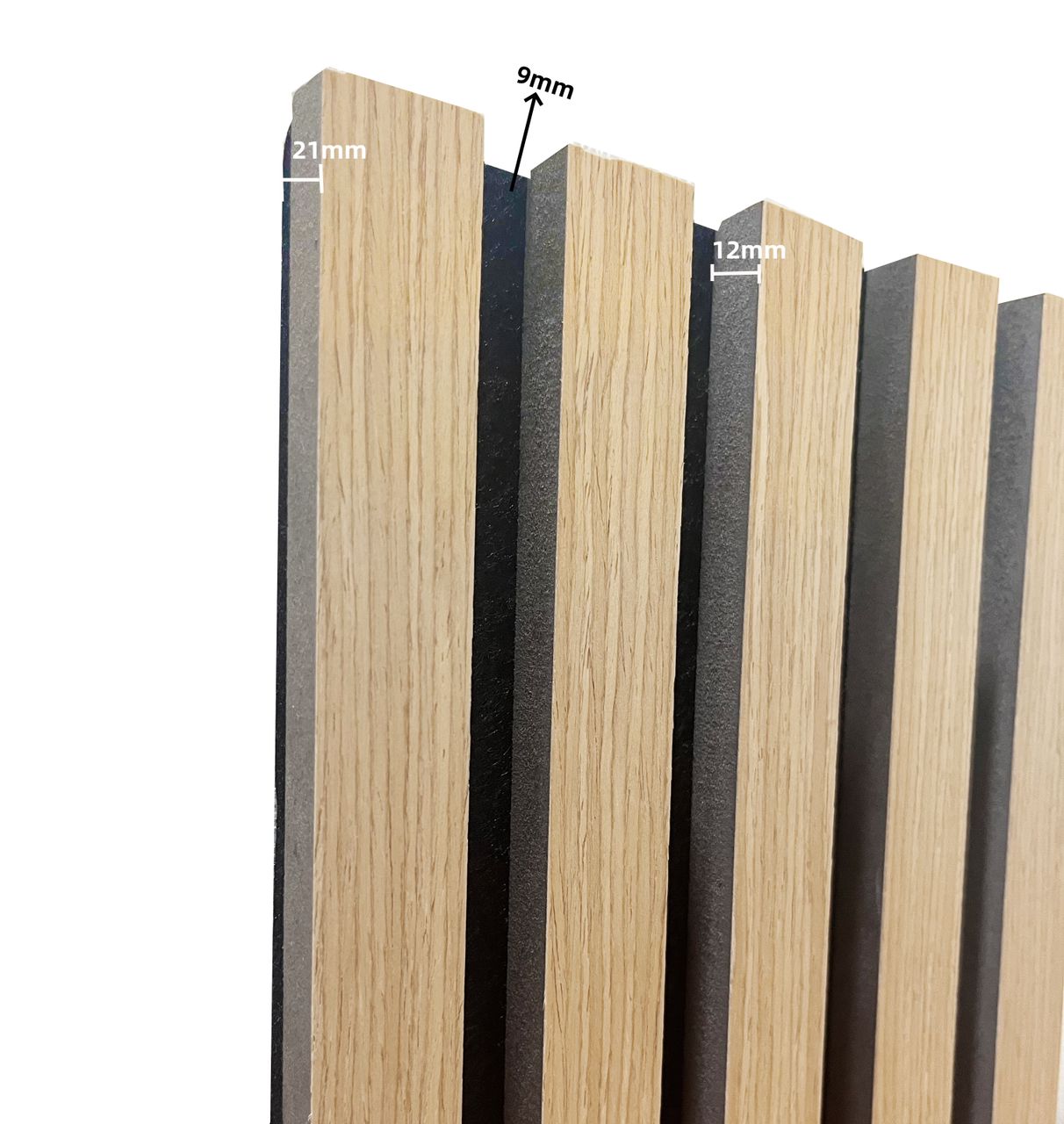 DELUX Akustični leseni paneli 270x60 cm - Hrast – DecorVibe.si